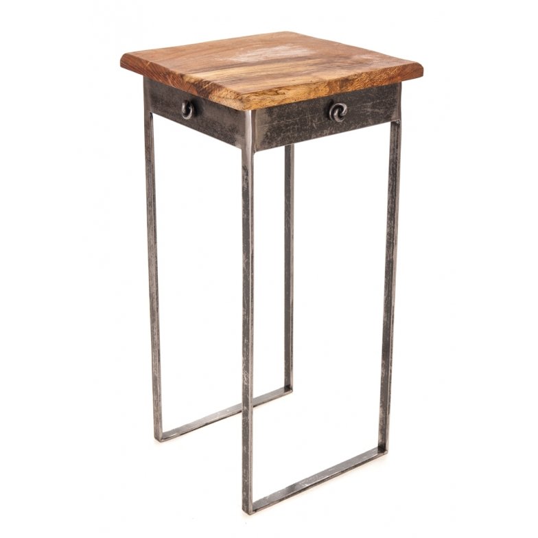 Jacobean Tall Box Table (with oak top) - CASA